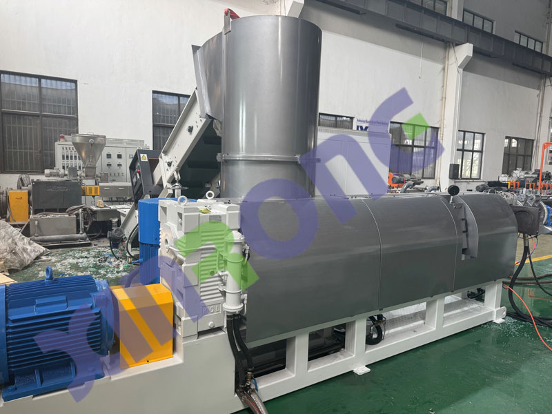 Successful trial production of PP PE bottle film pelletizing line ...
